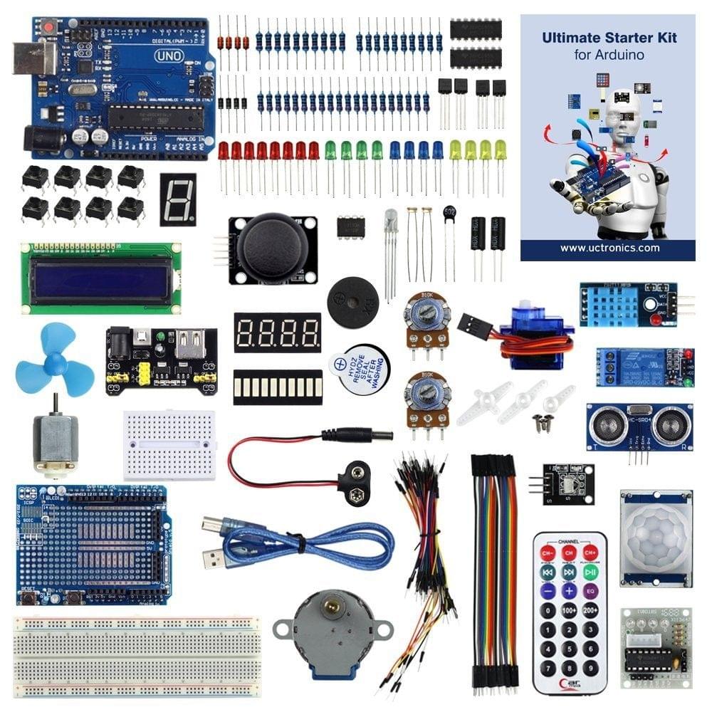 UCTRONICS Advanced Starter Kit for Arduino with Instruction Booklet ...
